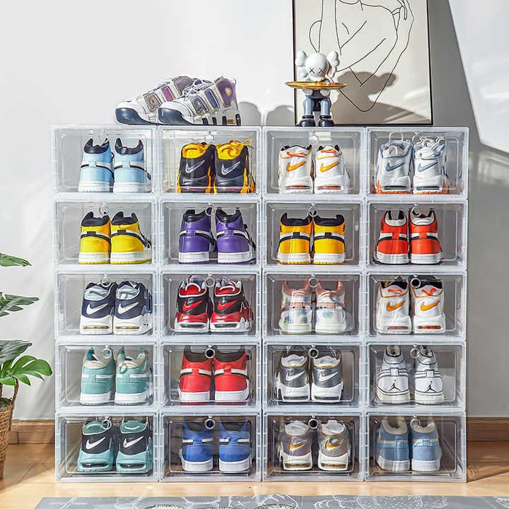 Transparent Side Opening Shoe Box - Ideal Storage Solution