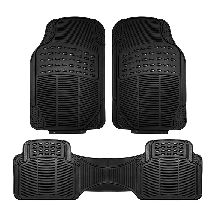 3Pcs Per Set Universal Non-slip Car Mats 3D Black Car Floor Mat Car ...
