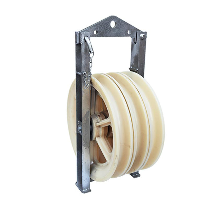 Three-wheeled conductor laying pulley insulated conductor aluminum core ...