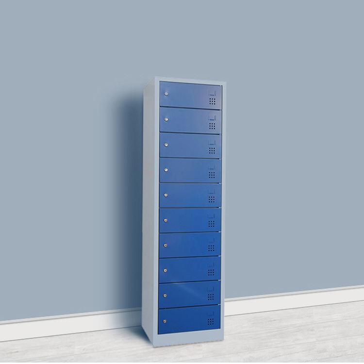 10 Compartments Laptop Cabinet Locker Cabinet Tablet Cabinet Notebook ...
