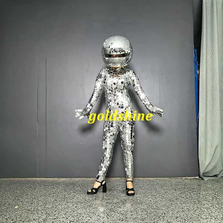 Women's Tight-Fitting Face Mask Silver Reflective Mirror Surface Mirror ...