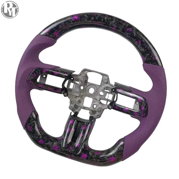 Shop Our Purple Forged Carbon Fiber Steering Wheel for Ford Mustang