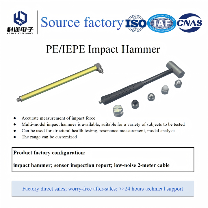IEPE Piezoelectric Impact Hammer Sensor Transducer for Impact Force ...