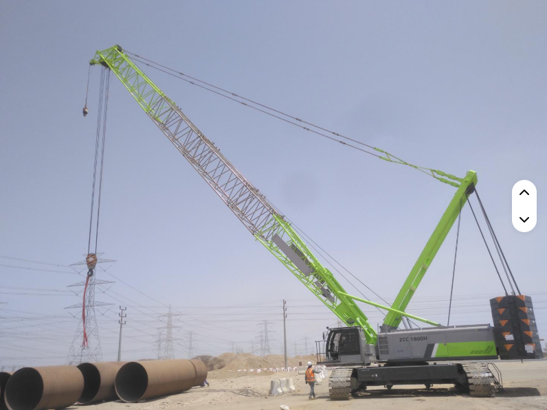 220 Ton Heavy Duty Crawler Crane, 85m Lifting Height, 128.4t Bridge ...