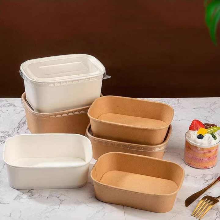 Factory Custom High Quality Salad Bowls Poke Bowl With Logo Rectangle ...