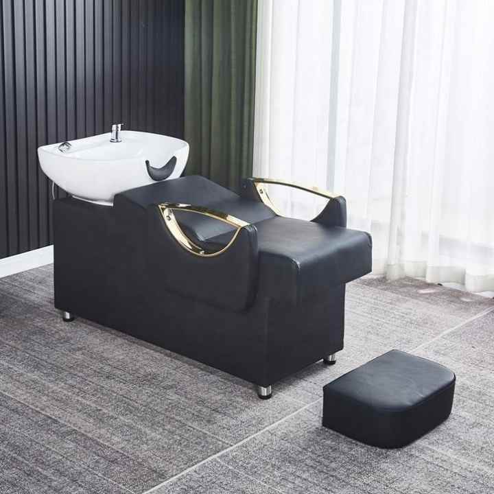 New Semi-Reclining Salon Furniture Head Spa Shampoo Bed Beauty Hair ...