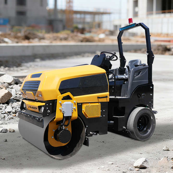 3000 Kg Combination Road Roller with Front Vibrating Smooth Drum and ...