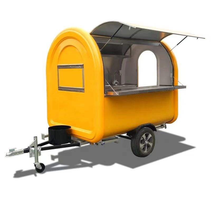 Mobile French Fries Food Cart - High Productivity & Support