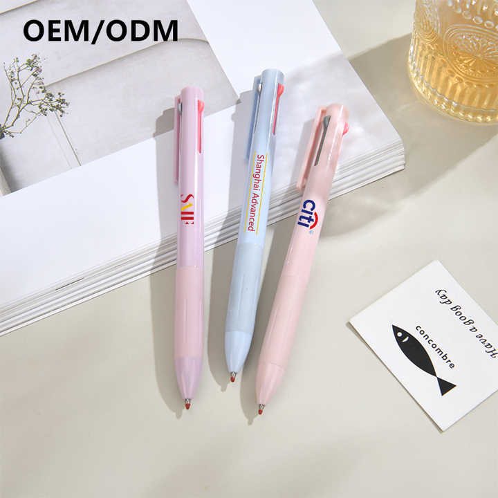 Custom Logo Multi-Color Gel Pens - One-in-One Personality