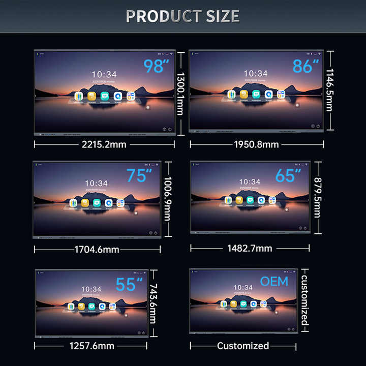 75 Inch Interactive Smart Board All-in-One Mobile Education Computer ...
