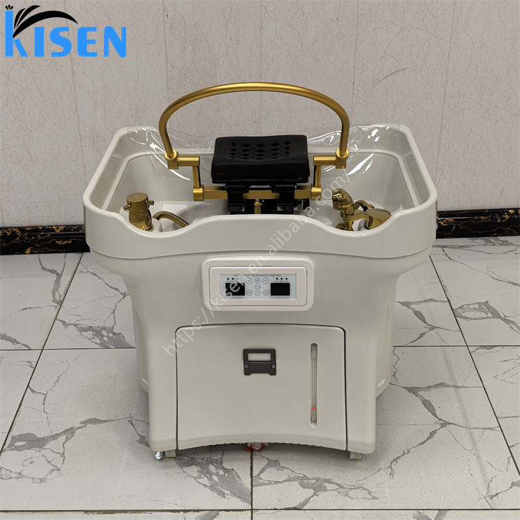 50L Water tank Shampoo Basin Sink LED Light Hair Washing Head Therapy ...