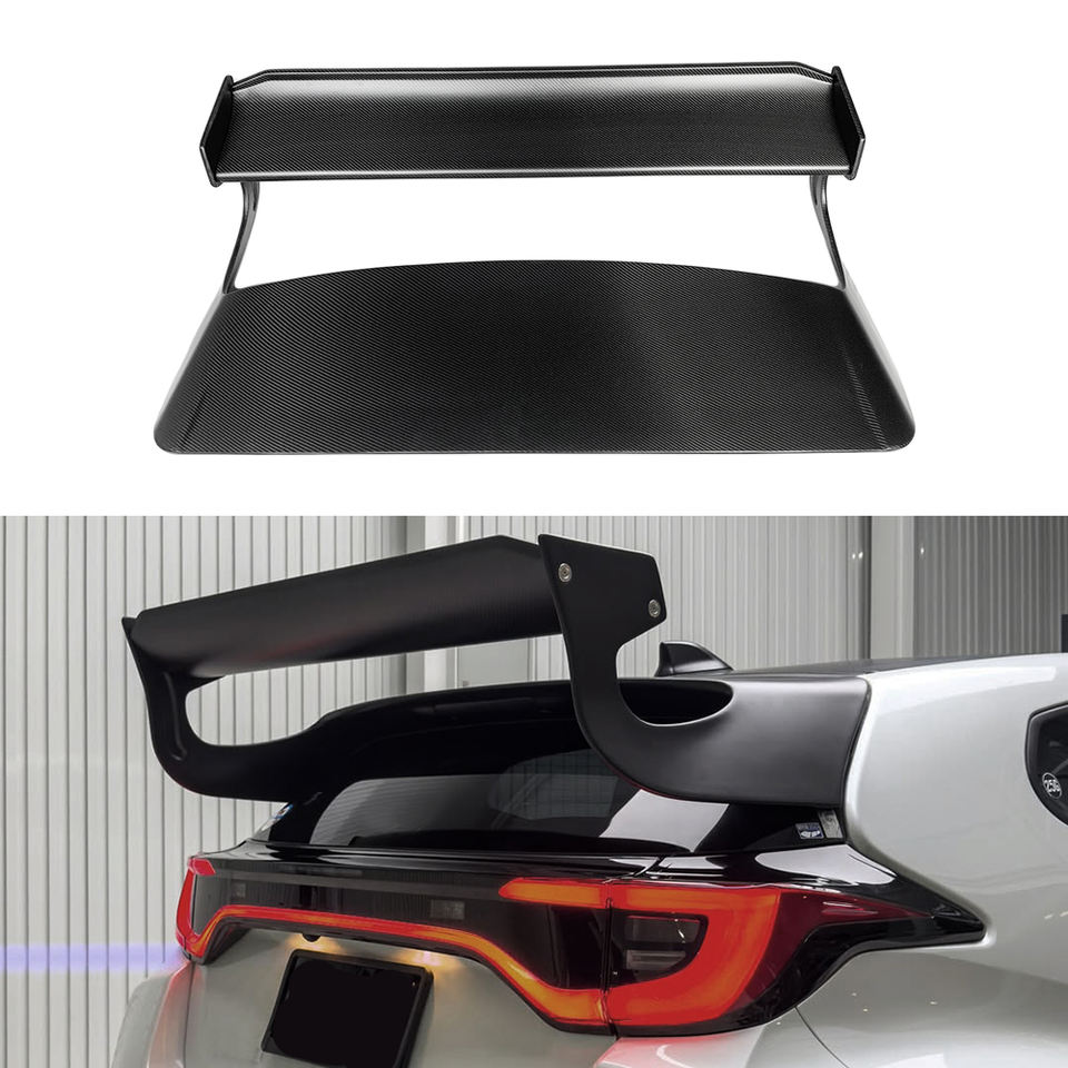 GR YARIS GXPA16 FG Type Glossy Carbon Fiber Rear Wing Kit