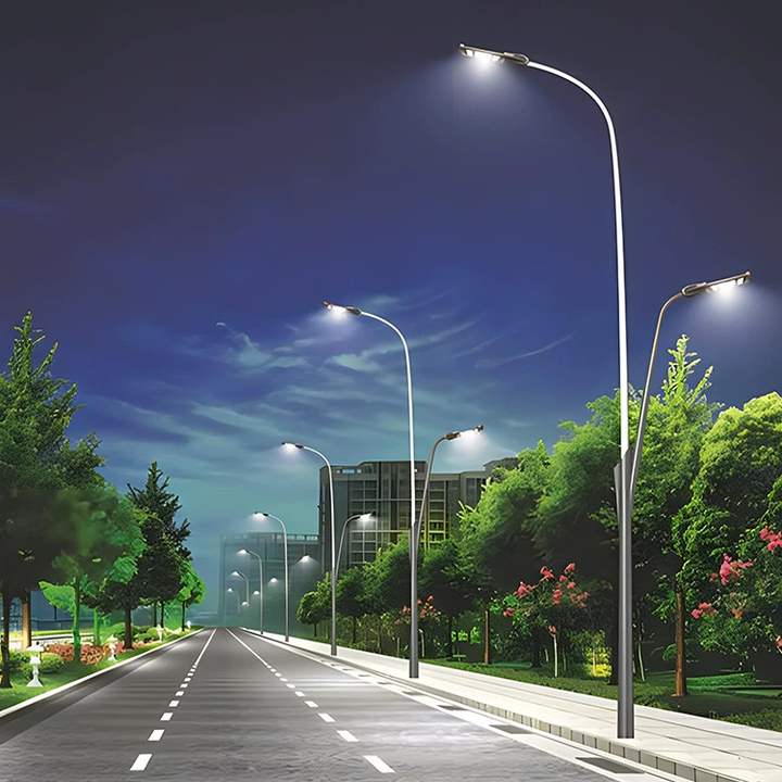 10m-25M High Mast LED Lighting Pole Tubular Steel Street Light Tower ...