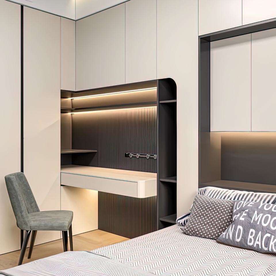 Solid Wood Modern Storage Cabinet for Bedroom with Convertible ...