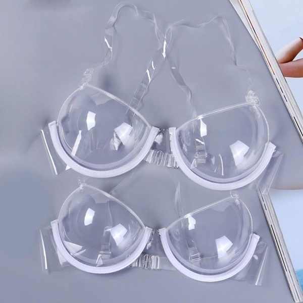 Women's Transparent Push up Reusable Ultra-Thin Clear Straps