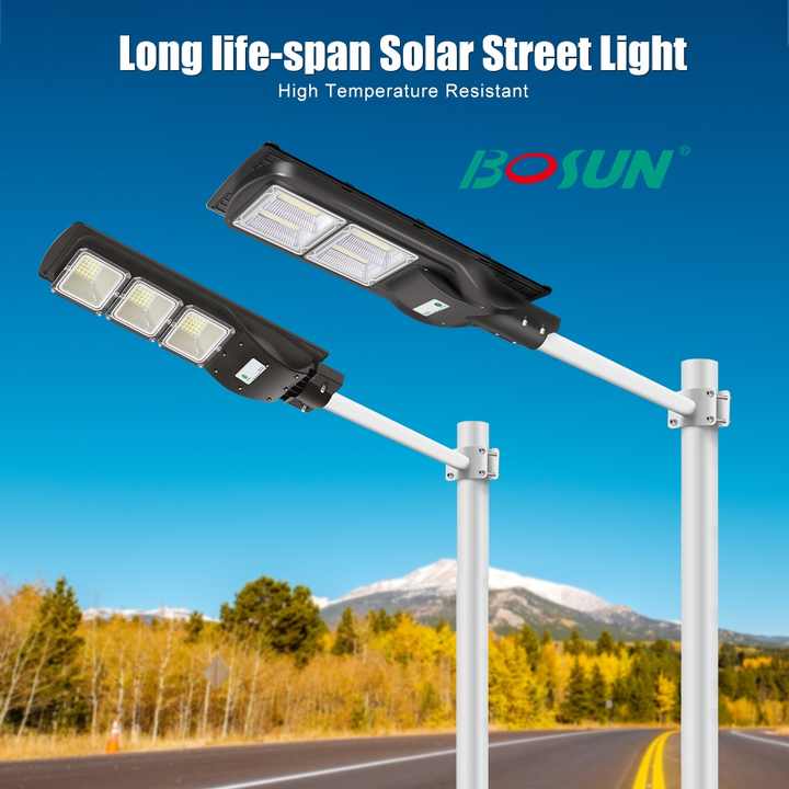 Bosun Outdoor Lighting IP65 Waterproof Solar Street Lamp Streetlight ...
