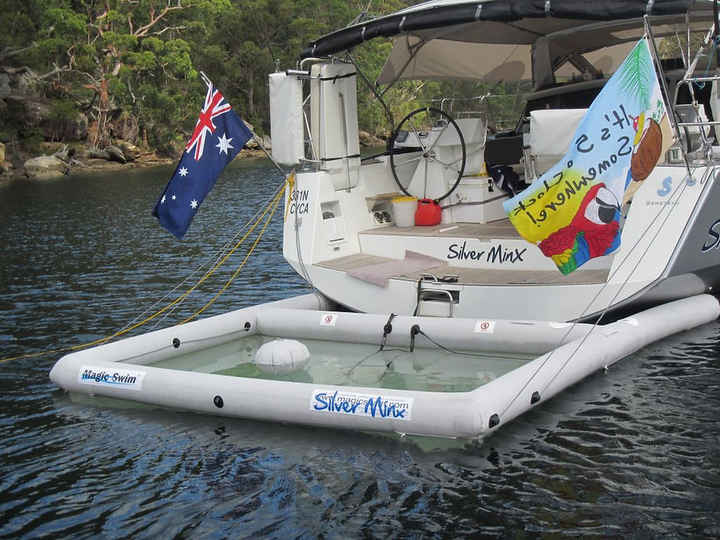 Inflatable Floating Sea Pool with Net - Customizable Size