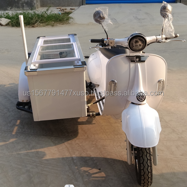 Piaggio Ape Food Cart Scooter - Electric Mobile Ice Cream Bike