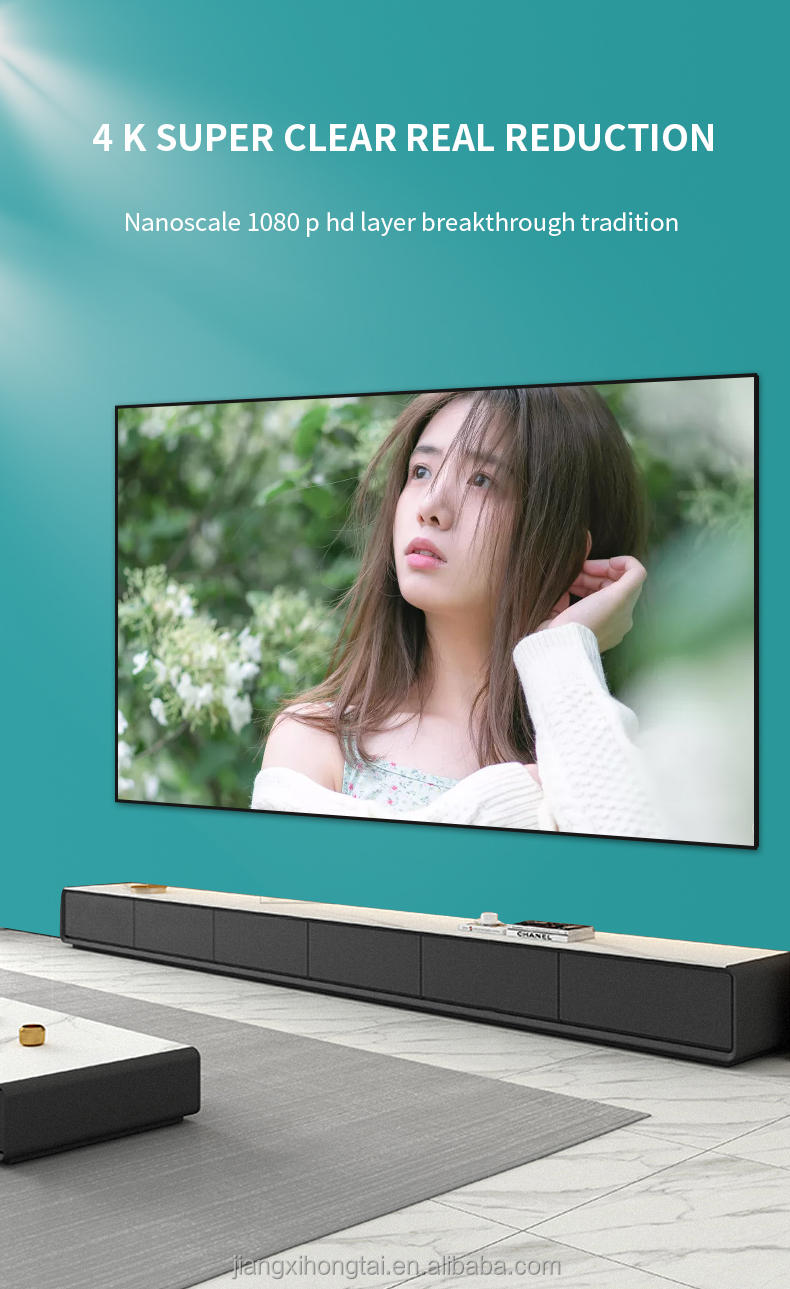 60 72 84 100 120 inch 16:9 fixed frame 4k hd alr projector screen wall ...