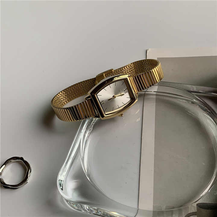 IEKE Watch for Women Popular Niche Design Golden Quartz Watch Hand ...