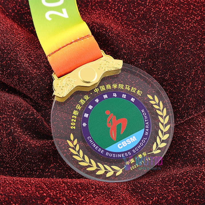 Customizable Transparent Acrylic Medals - Perfect for Sports