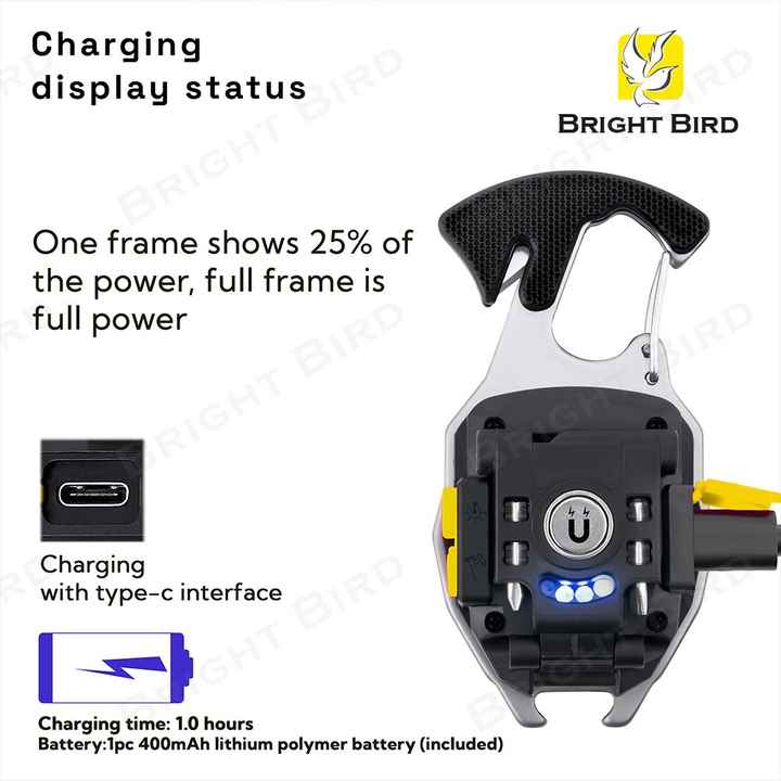 Manufacturer Aluminum Magnetic USB Rechargeable COB Keychain Light ...