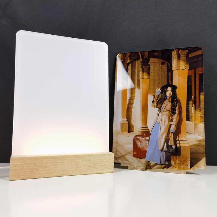 Sublimation LED Acrylic Photo Frames Night Lights Blanks 6 X 8 Inch ...