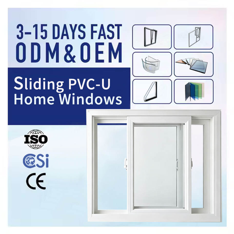 Modern Horizontal Soundproof Plastic Steel Sliding Door and UPVC ...