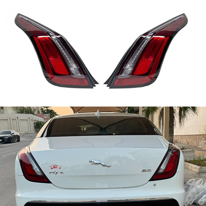 Black LED Tail Lights Assembly for Jaguar XJ 2016-2019 Rear Lamp Stop ...