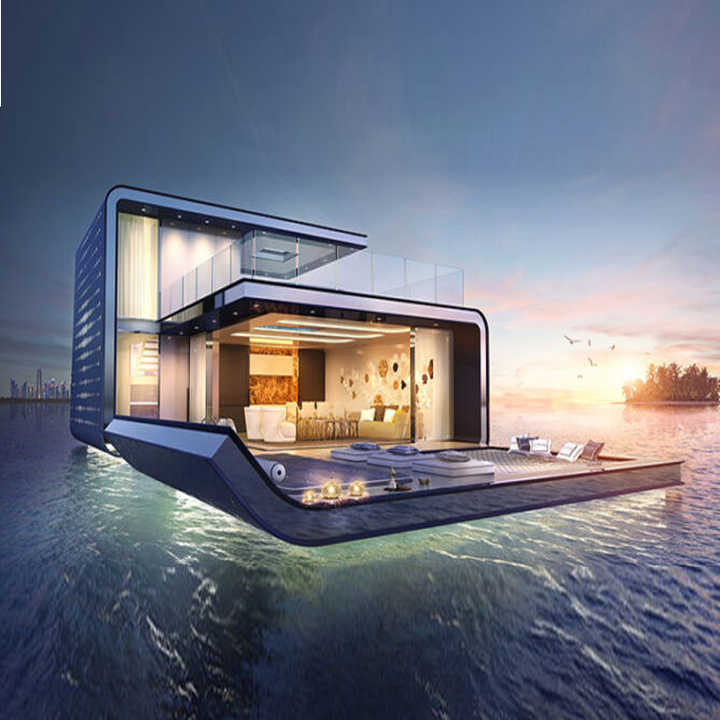 Luxury Floating Club Sea Houseboat For Floating Hotel Floating Villa ...