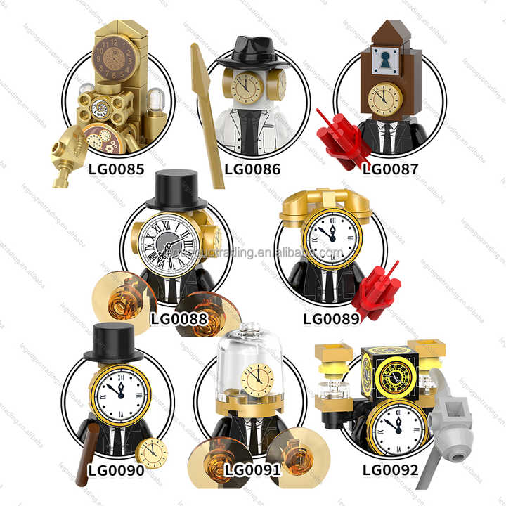 New Skibi Mini Toys Moc Brick Action Figs Diy Building Blocks Sets ...