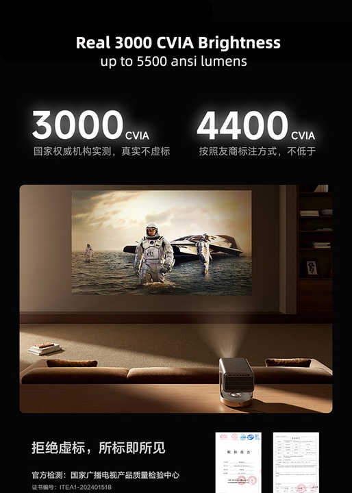 Yinzam Vidda C2 Ultra Projector - 4K Triple Laser Proyection