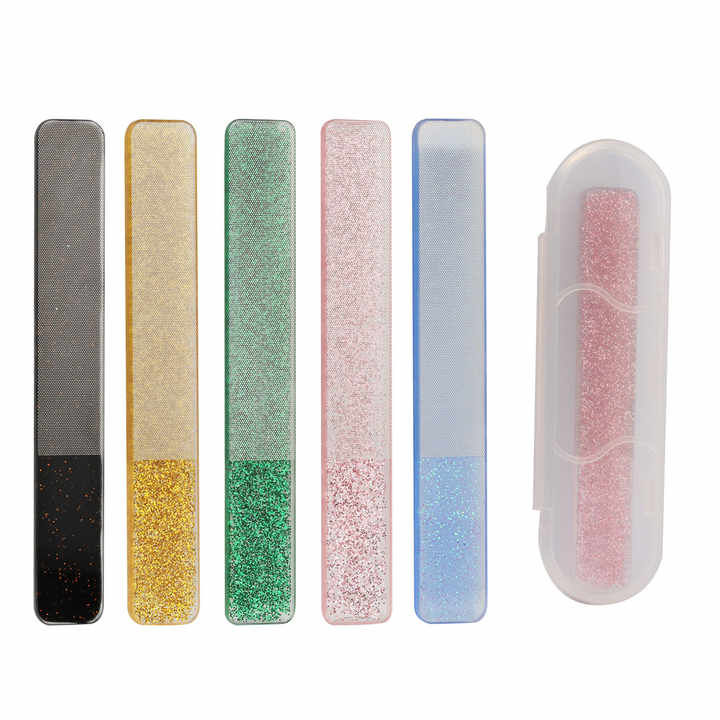 Customized Colorful Nano Glass Nail Files Shiner Strip Durable Manicure ...