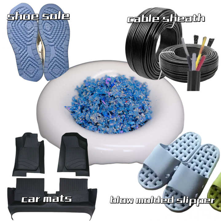 Semi-finishied Rigid Green PVC Pellet for Blow-molded Slipper|cable ...