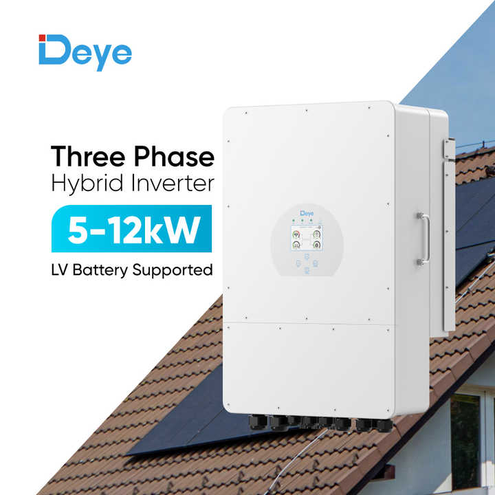 Deye Three Phase Hybrid Solar Inverter 5000Watts 8Kw 10Kw 12Kw 3 Phase Solar Power Solar ...