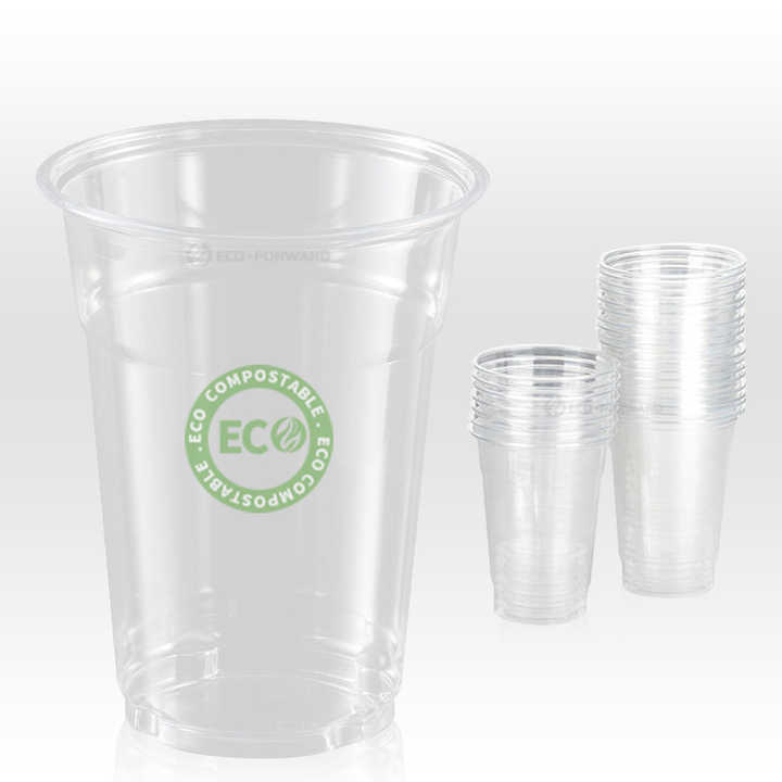 16oz 20oz Printing Logo Biodegradable Plastic Cup Compostable Cold ...