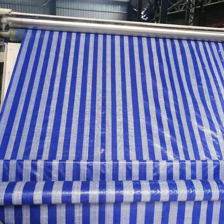 Million China Striped Pe Color Stripe Woven Tarpaulin Manufacturer Roll ...