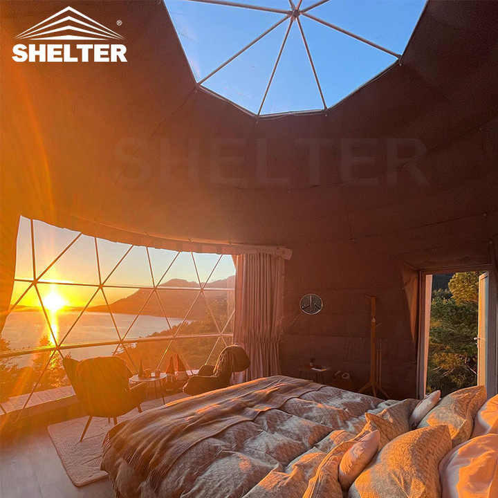 4 Season Prefab PVC Hotel House - Luxury Geodesic Tents