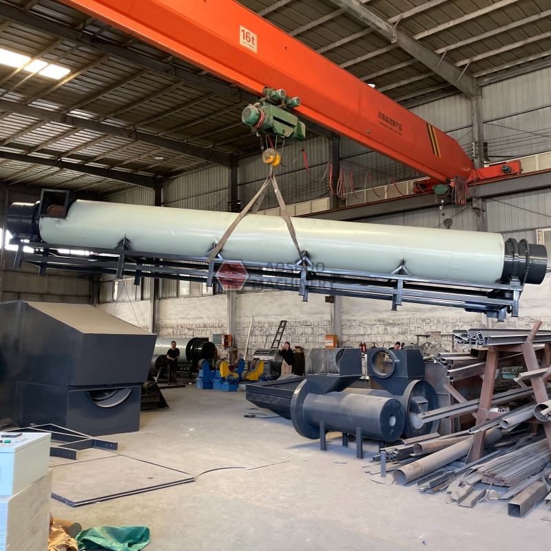 Single Drum Dryer Mineral Processing Cement Sludge Slag Rotary Dryer ...