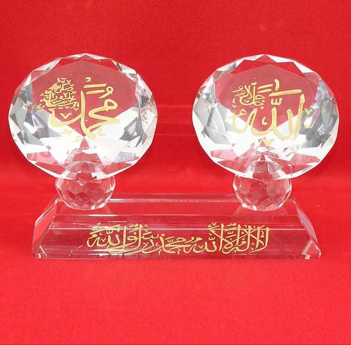 Religious Allah Mohammad Islamic Muslim Crystal Diamond Crafts ...