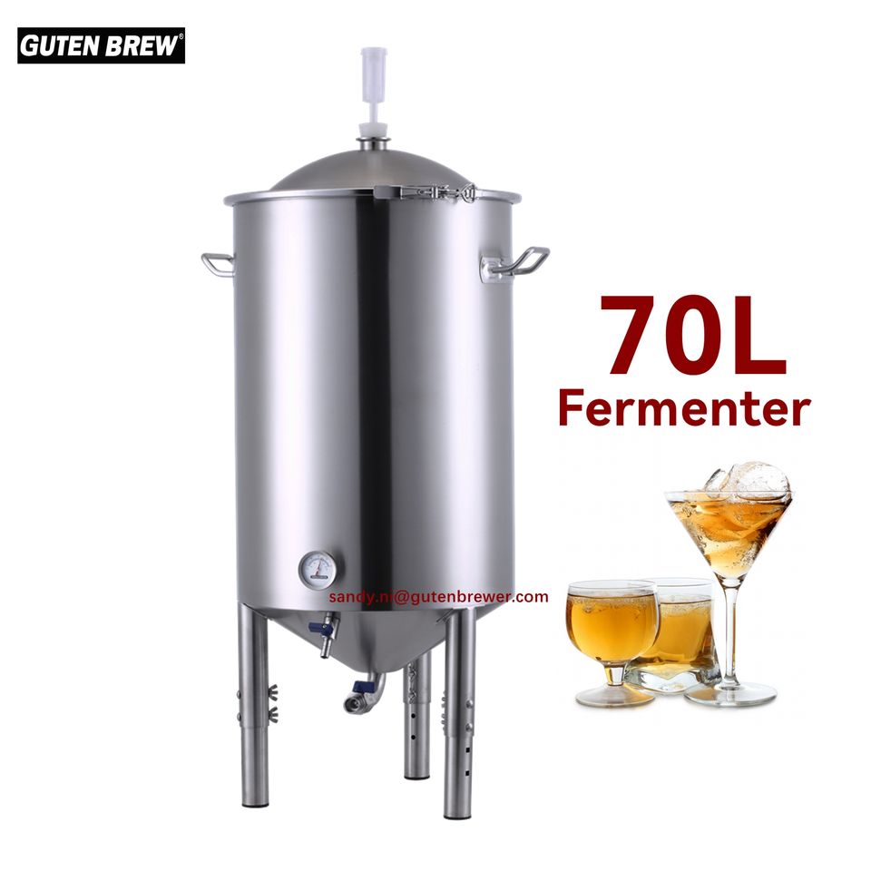 Guten Brew Stainless Steel Conical Fermenter 70l Beer Brewing Equipment ...