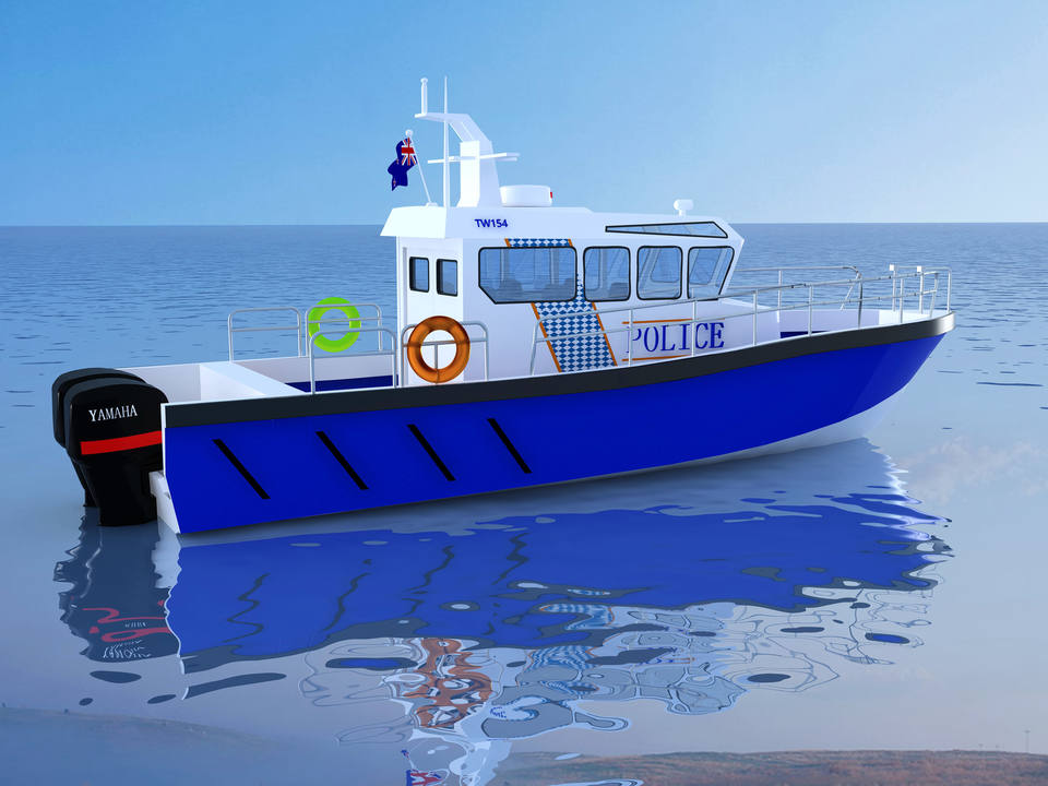 Aluminum Emergency Patrol Boat for River and Lake Observe Allsealion ...