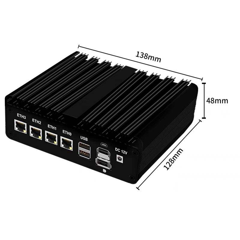 4L 2C Mini Firewall Industrial PC - Ultra in Tel N100 N150