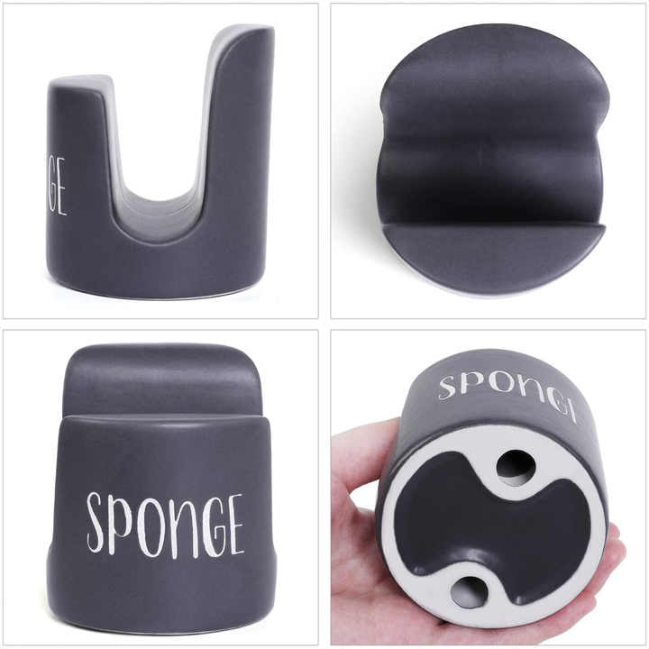 Custom Logo Porcelain Sponge Rack - Eco-Friendly Kitchen Organizer