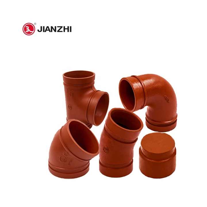 JIANZHI Hot Sale FM ISO Approved All Sizes of Ductile Iron Grooved Pipe Fittings| Alibaba.com