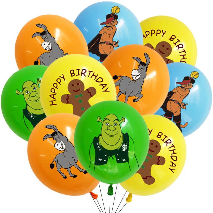 Monster Shrek Latex Balloon Round Balloon Shrek Birthday Party Supplies ...