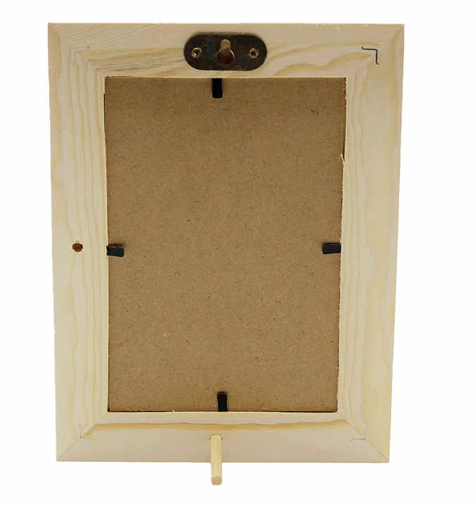 Natural Unfinished Solid Pine Wood DIY Picture Frames for Arts & Crafts ...