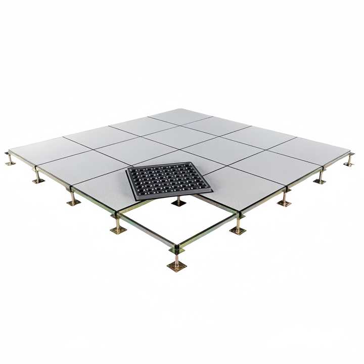 Lingding Fire-Resistant Steel Anti-Static Raised Access Floor HPL PVC ...