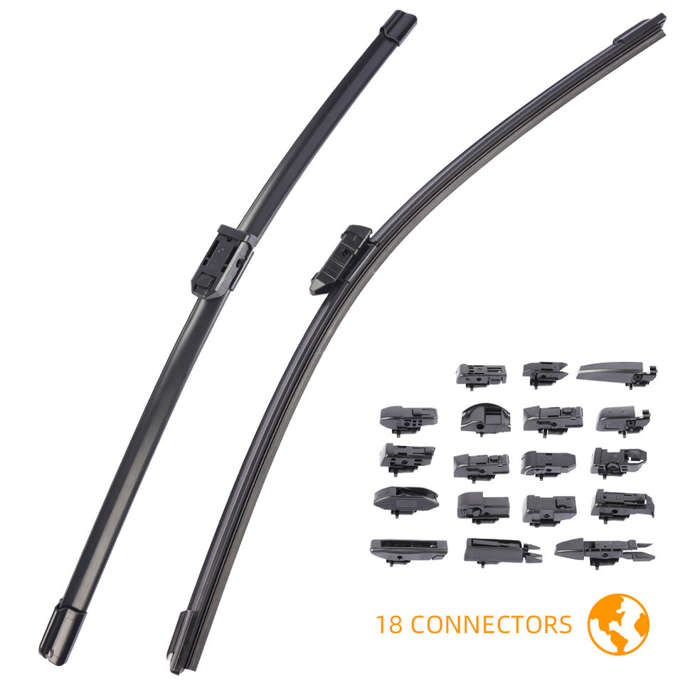 QEEPEI Frameless Wiper Blade with 18 Connectors Plastic & Natural ...