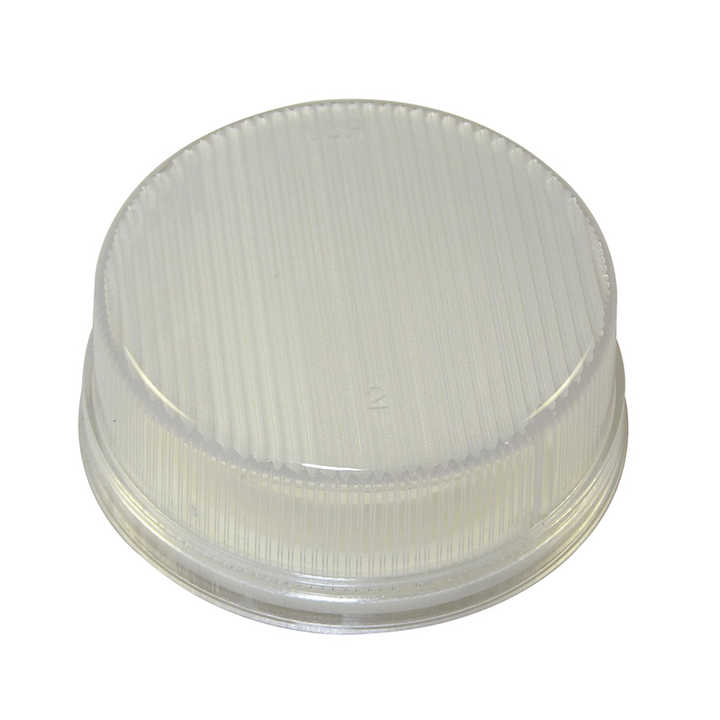 2 inch 12V 24V clear round side marker light with 2-prong plug 3 ...